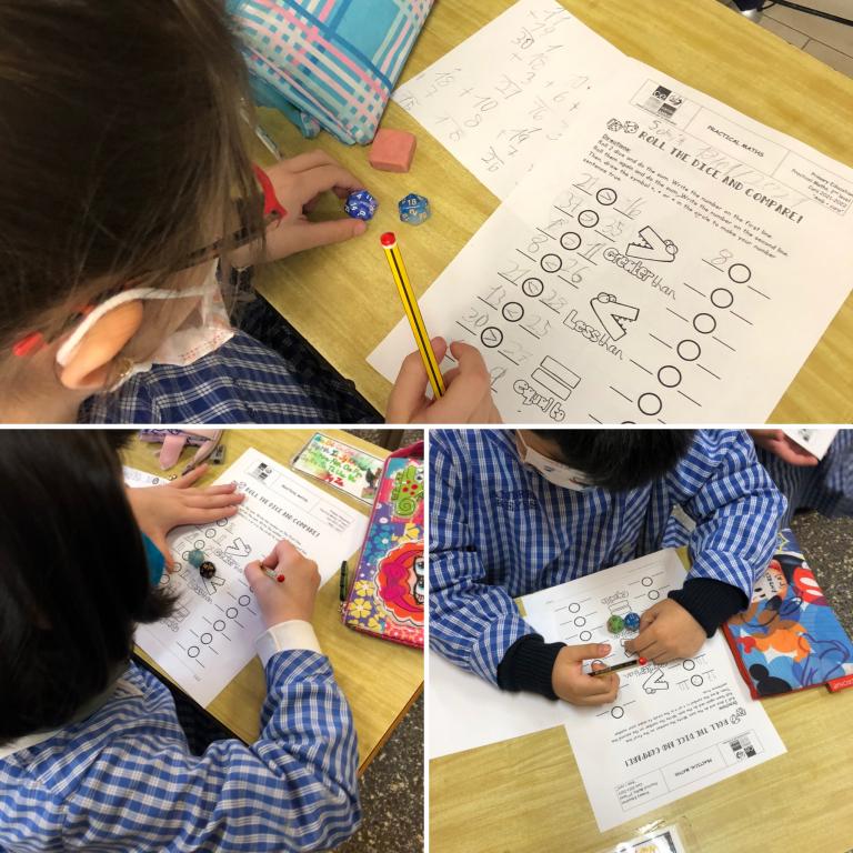 WE LEARN TO COMPARE NUMBERS IN PRACTICAL MATHS APRENEM A COMPARAR